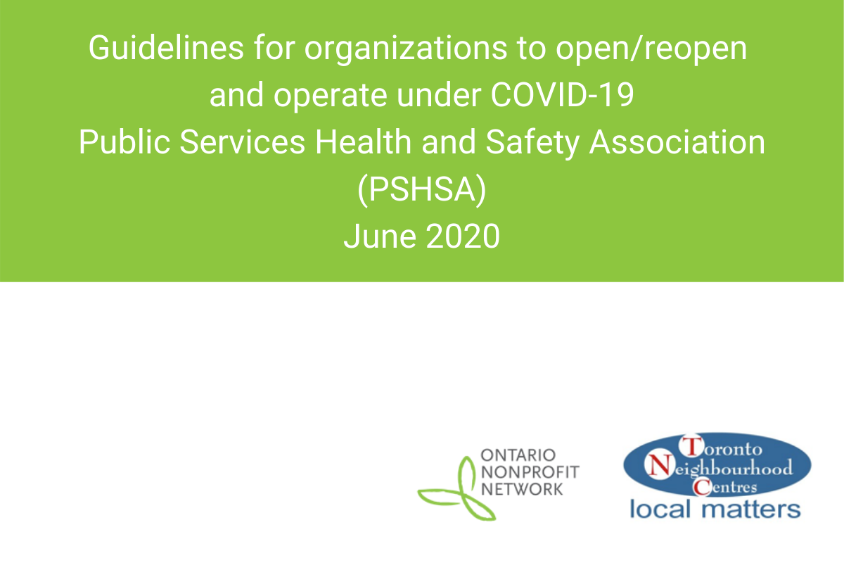 Guidelines for organizations to open/reopen and operate under COVID-19 ...