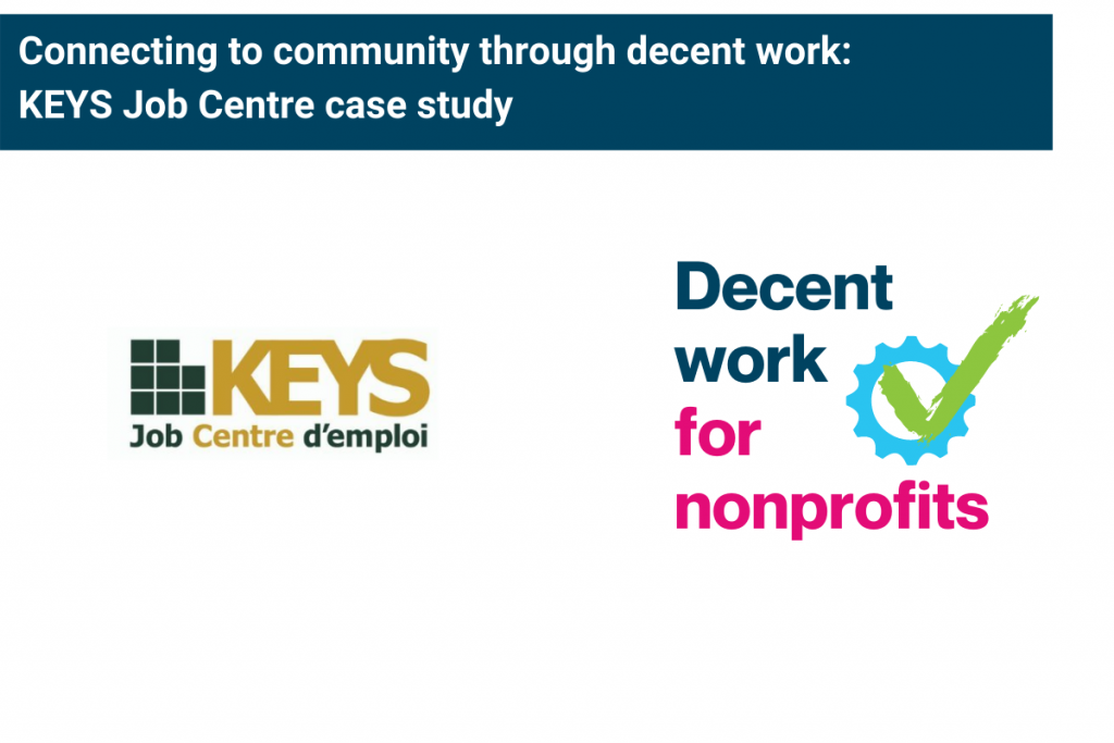 Connecting to community through decent work: KEYS Job Centre case study ...