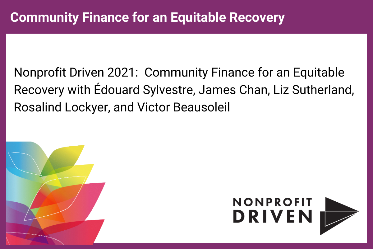 Nonprofit Driven 2021: Community Finance for an Equitable Recovery ...