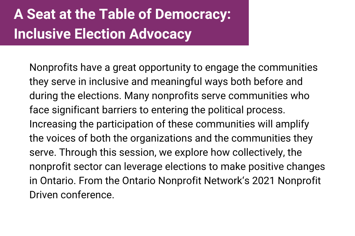 Nonprofit Driven 2021: A Seat at the Table of Democracy: Inclusive ...