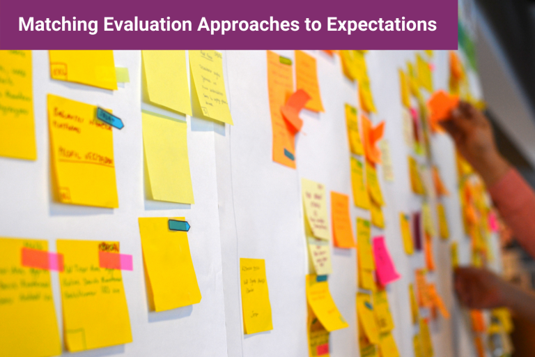 Mapping Evaluation Approaches to Expectations | ONN Resource Centre