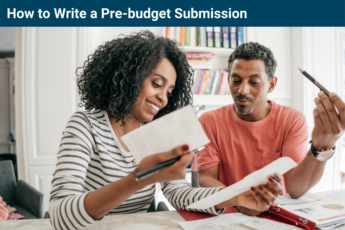 How to Write a Pre-budget Submission | ONN Resource Centre
